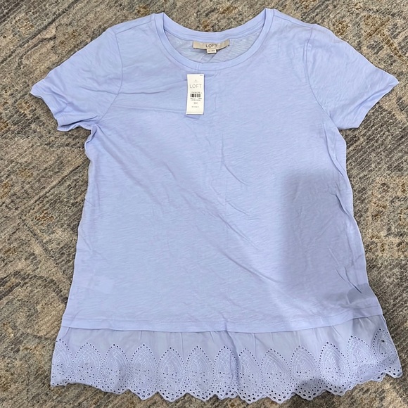 LOFT | Tops | Nwt Loft Periwinkle Maternity Tshirt Periwinkle | Poshmark